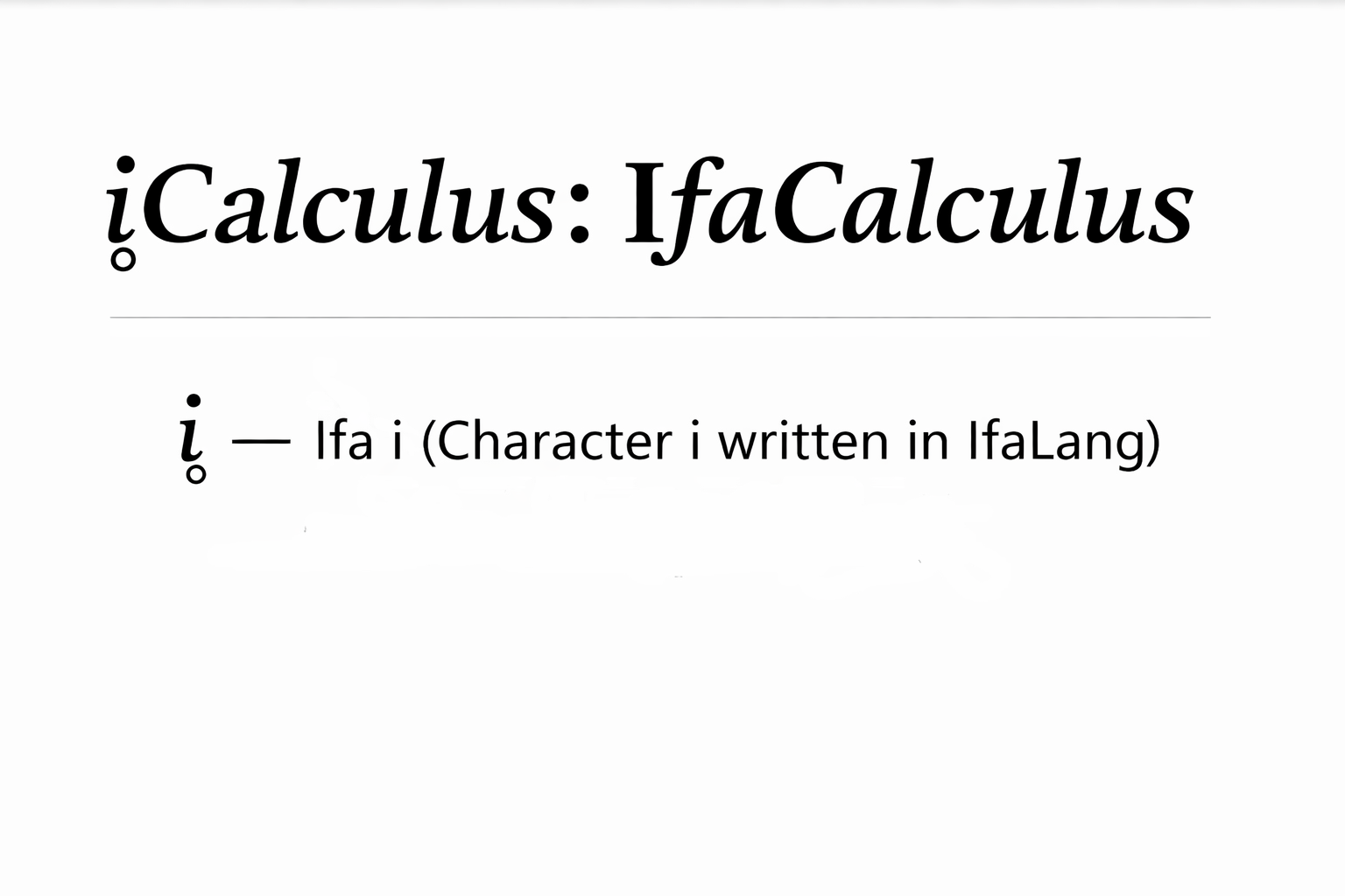 Ifa Calculus: ToE Calculus - The Theory of Everything